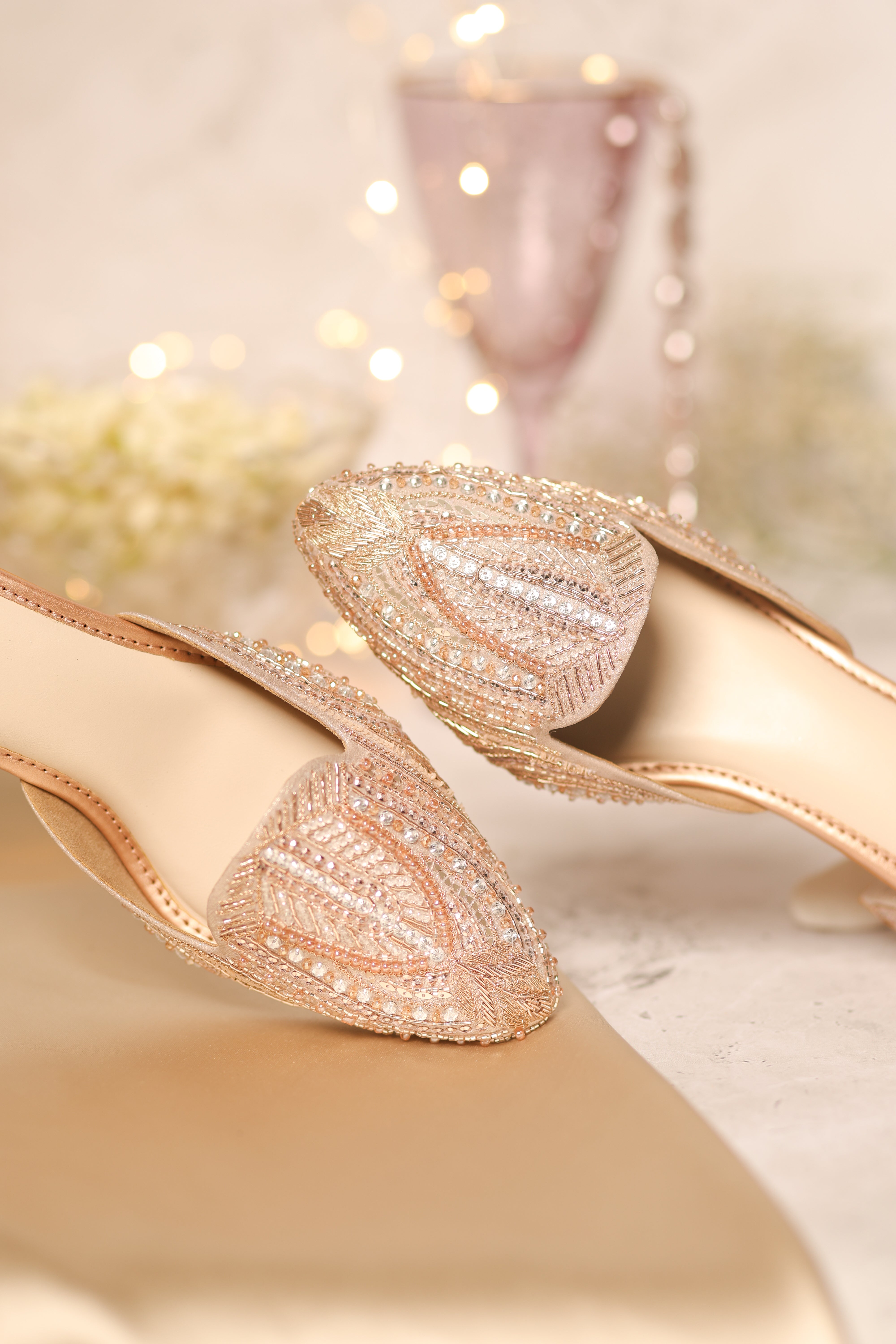 Rosé Mule Heels – House Of Vian